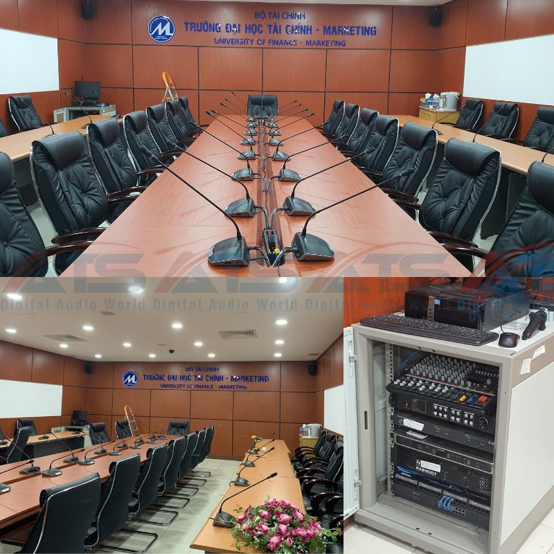 Lắp đặt hệ thống âm thanh trường ĐẠI HỌC TÀI CHÍNH - MARKETING